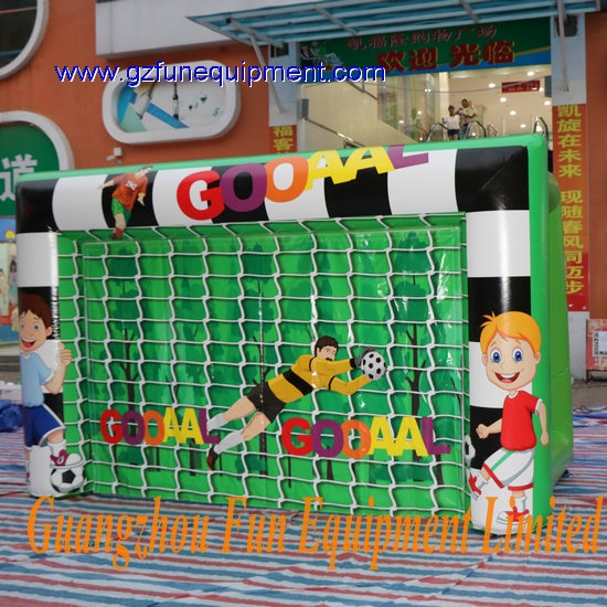 Inflatable football shooter / soccer ball goal post --football goal ...